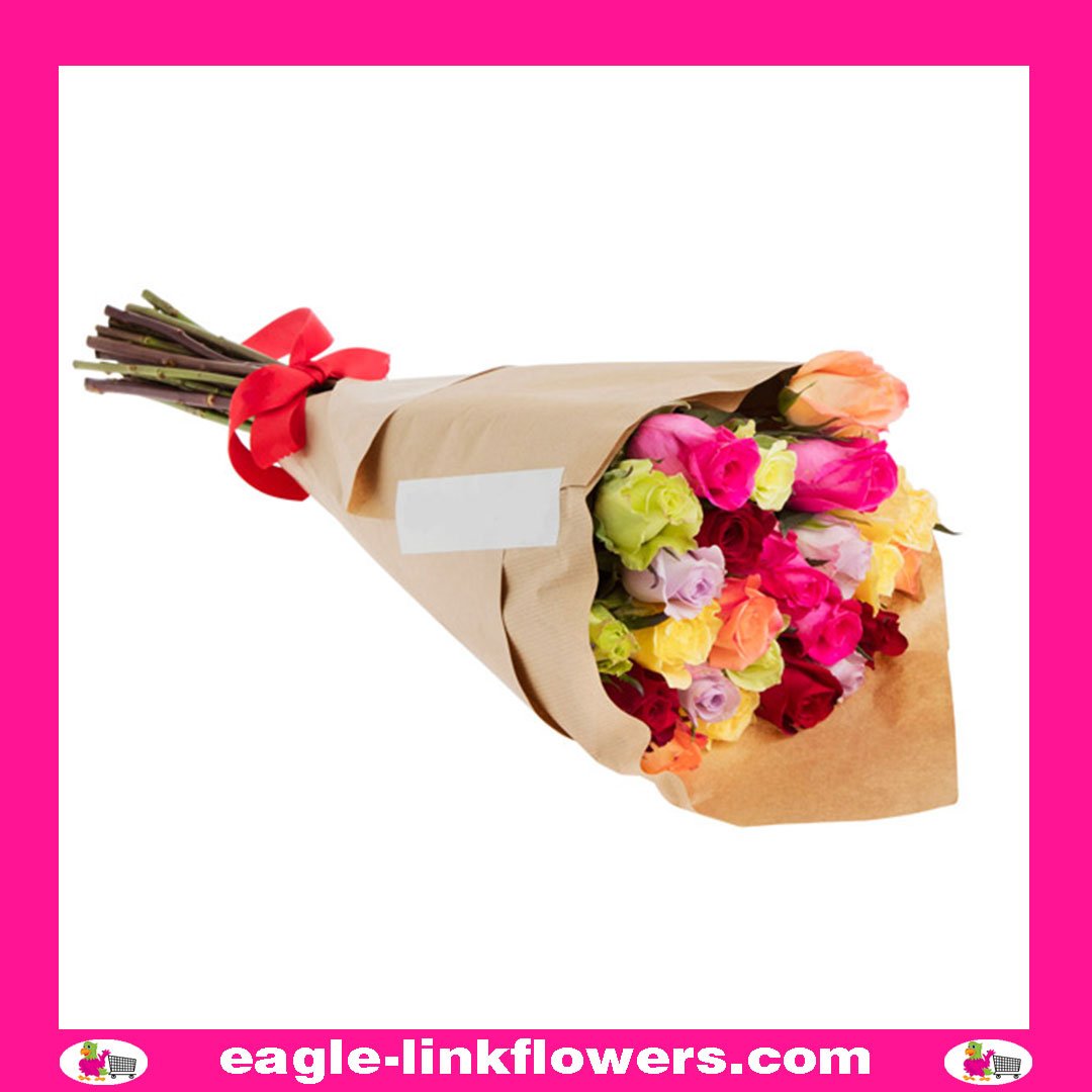 Mix Roses Bouquet - Monofloral Bouquets - Eagle-Link Flowers